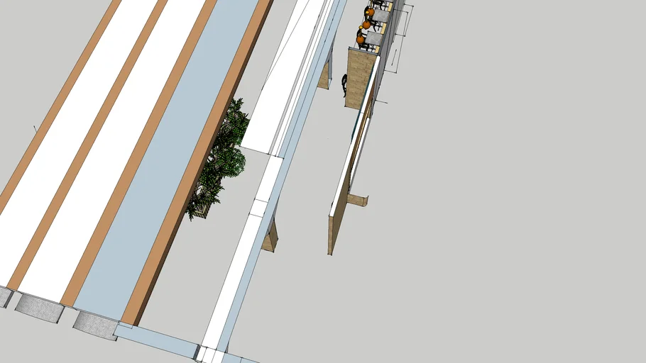 RESTAURANT DRAPE CEILING | 3D Warehouse