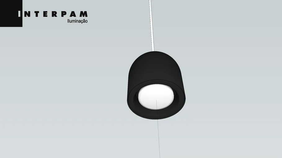 01 5353 - PENDENTE THEO PAR20 INTERPAM | 3D Warehouse
