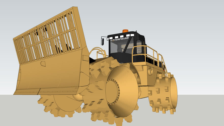 CAT 836H Landfill Compactor | 3D Warehouse