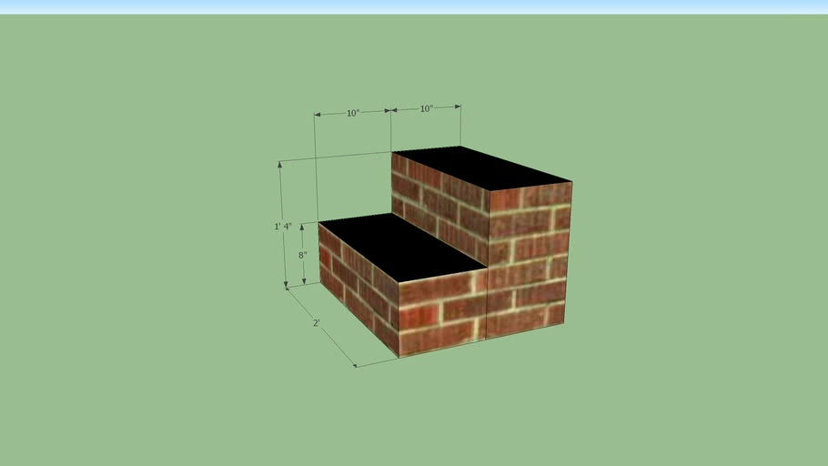 2-Step Stairs | 3D Warehouse