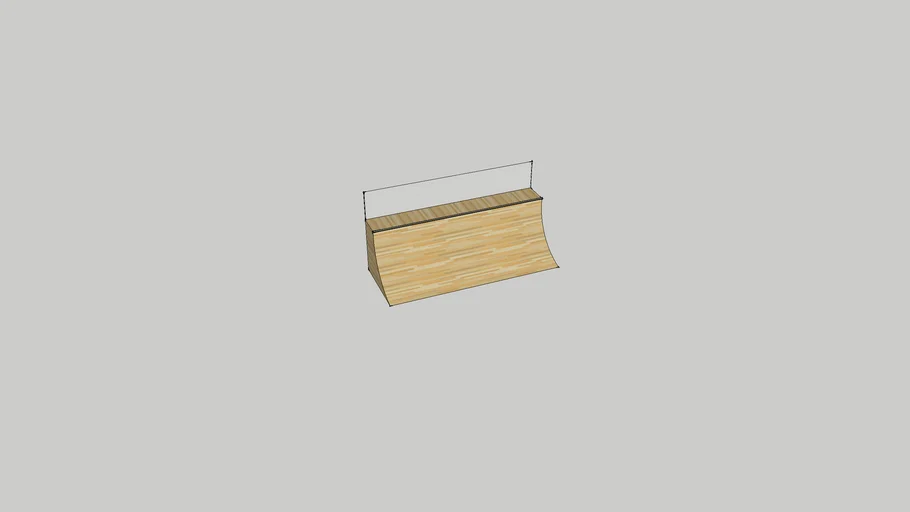 Small Wood Skateboard Ramp | 3D Warehouse