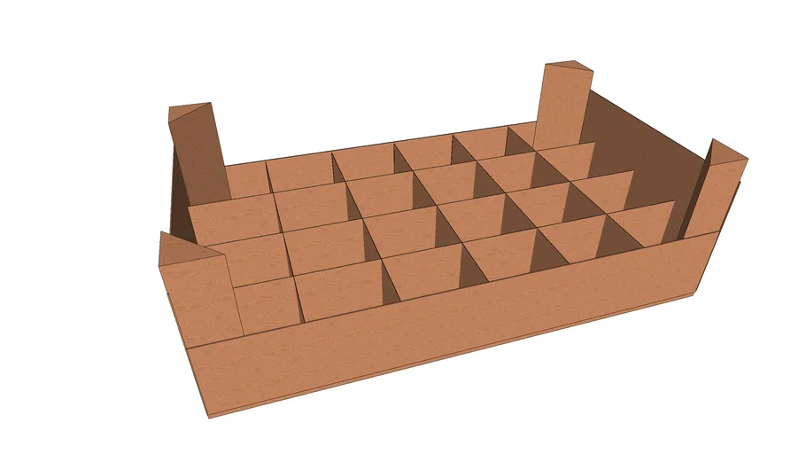 Wooden box - Retail and bulk transport | 3D Warehouse
