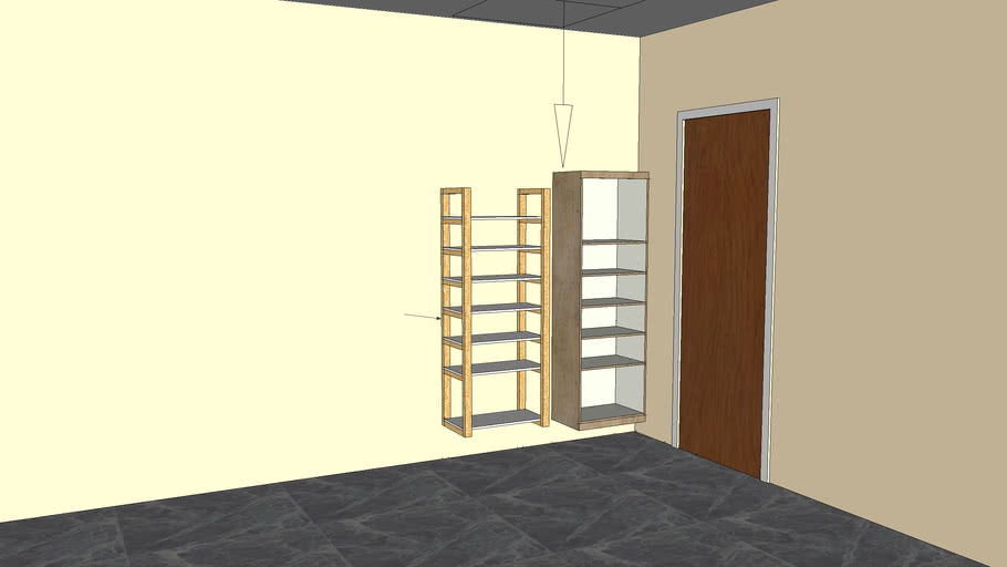 rak sepatu luar | 3D Warehouse