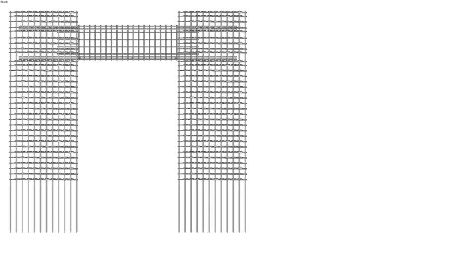 Rebar Columns(Zones ) and Link Beam -21 ft Tall x 20 ft wide | 3D Warehouse