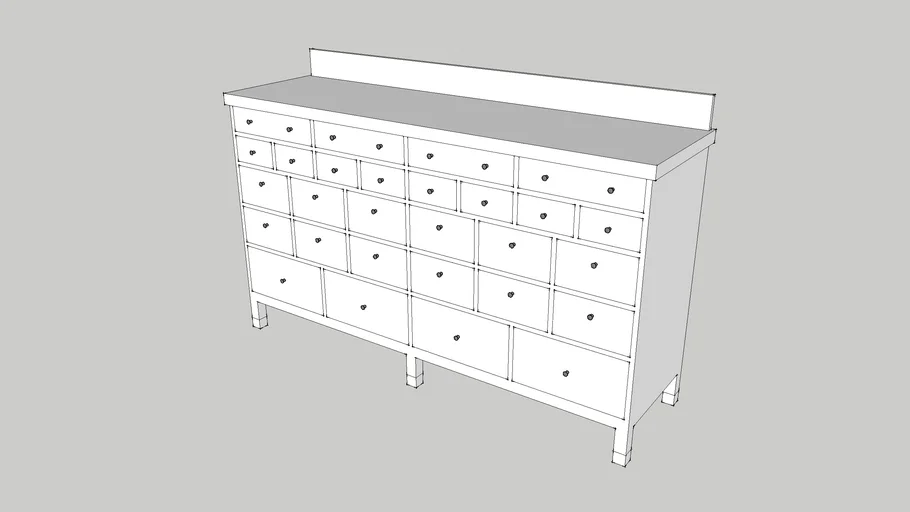 DLSM waiter station cabinet | 3D Warehouse