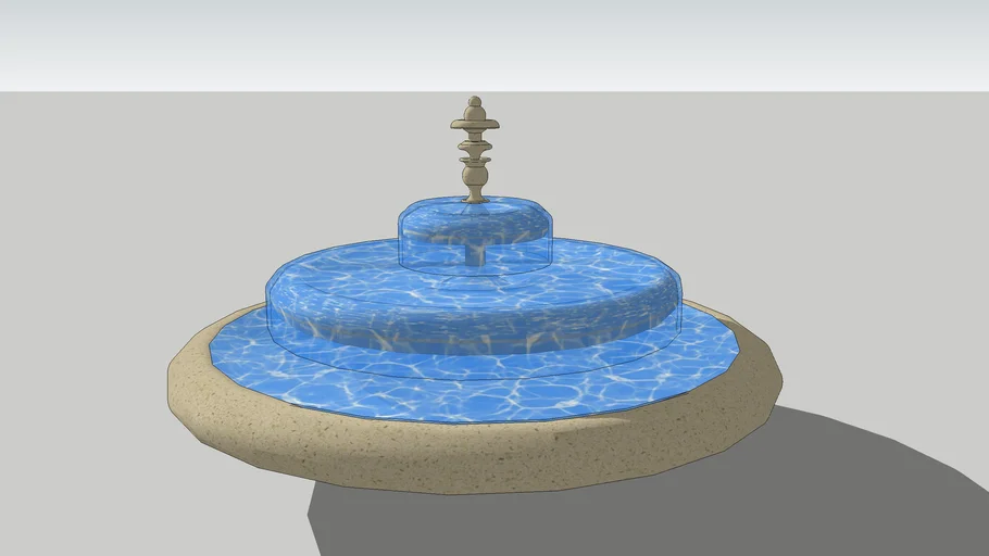 Circle water fountain | 3D Warehouse
