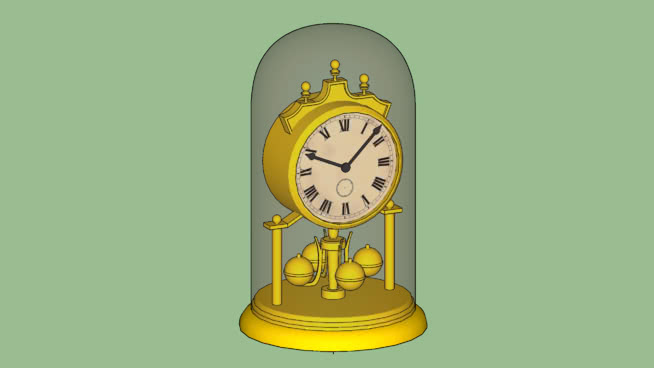 Glass Dome Clock | 3D Warehouse