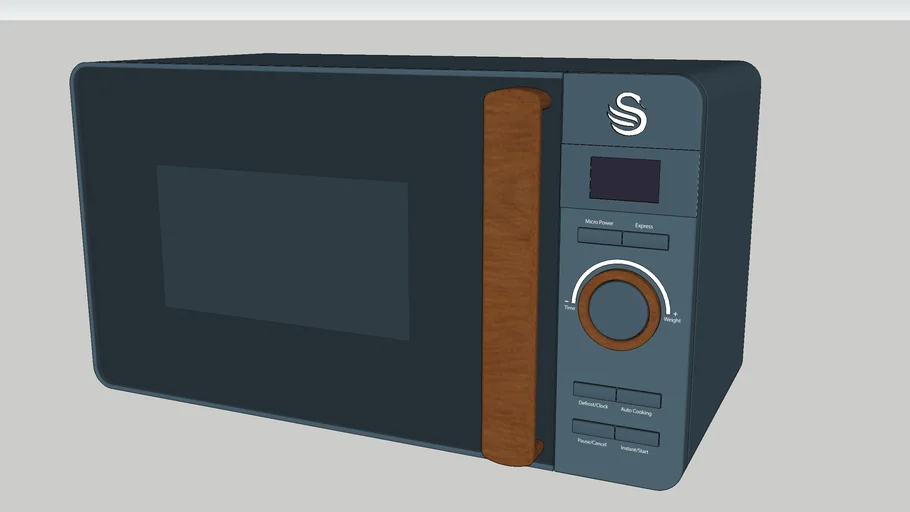 Swan Nordic Digital Microwave | 3D Warehouse