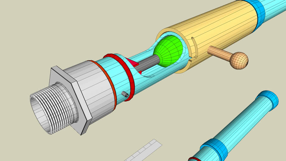 2' x 30' Breech Loading Barrel | 3D Warehouse