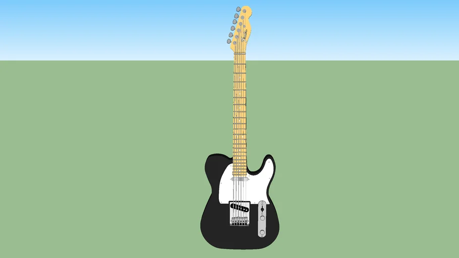 Fender Telecaster Guitar Black | 3D Warehouse