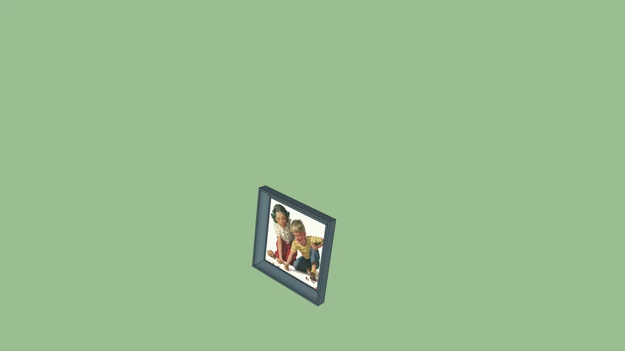 Kids playing framed picture | 3D Warehouse