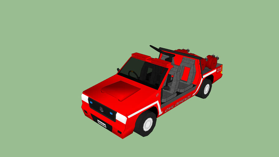 SCDF Light Fire Attack Vehicle (Red Rhino) | 3D Warehouse