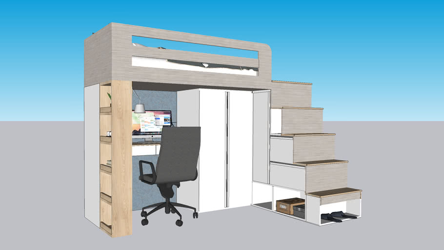 Loft Bed Arch Nins | 3D Warehouse