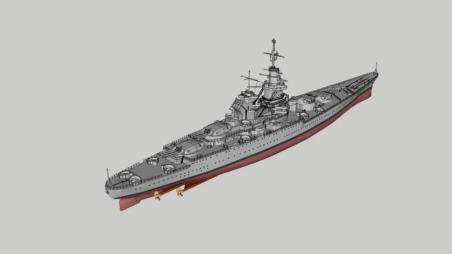 WW2 1946 GERMAN BATTLE CRUISER J 10 | 3D Warehouse