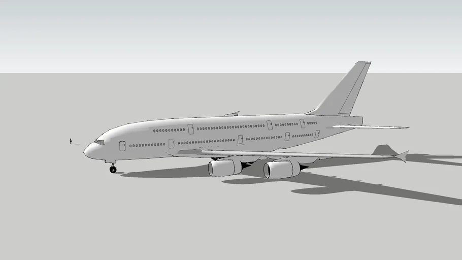 Blank Airbus A380 | 3D Warehouse