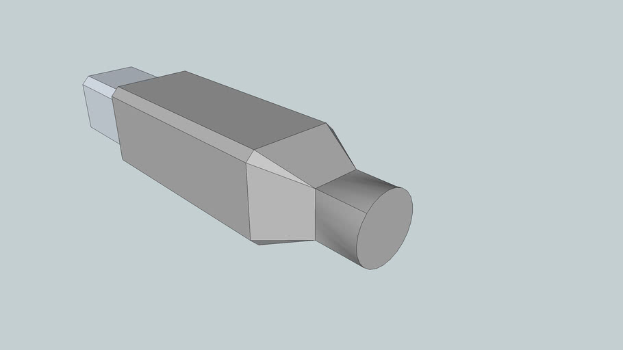 USB Type B Male | 3D Warehouse