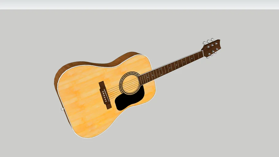guitar, steel string acoustic | 3D Warehouse