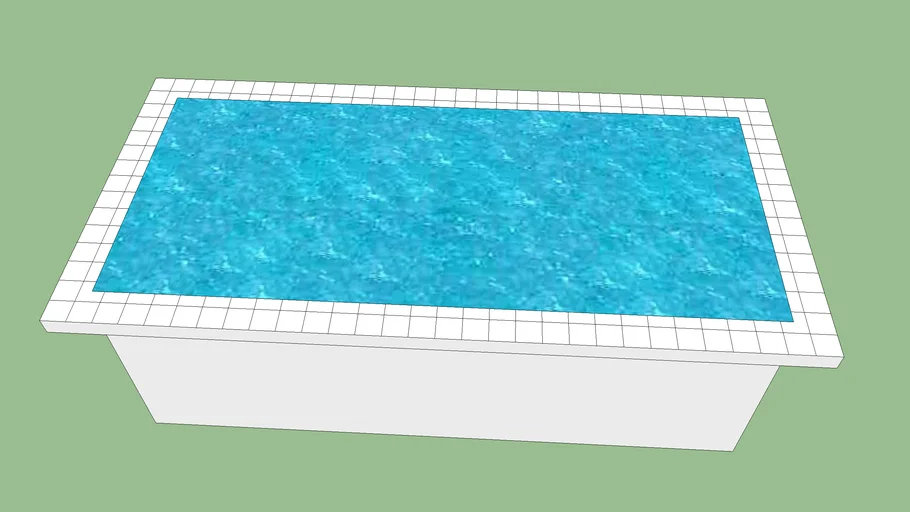 Large pool rectangle | 3D Warehouse