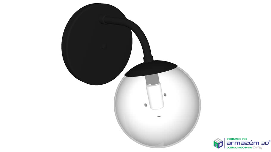 757-1 ARANDELA DROP PRETO | 3D Warehouse