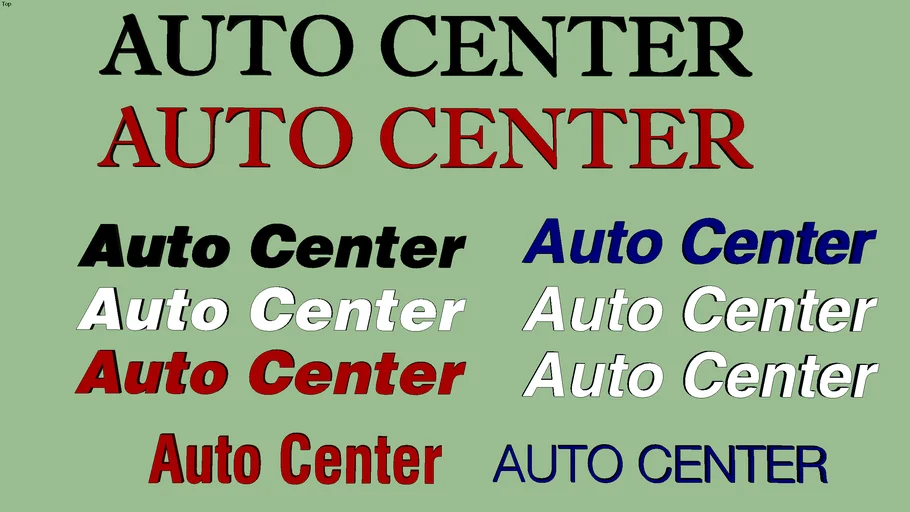 Miscellaneous Sears Signage (Auto Center) | 3D Warehouse