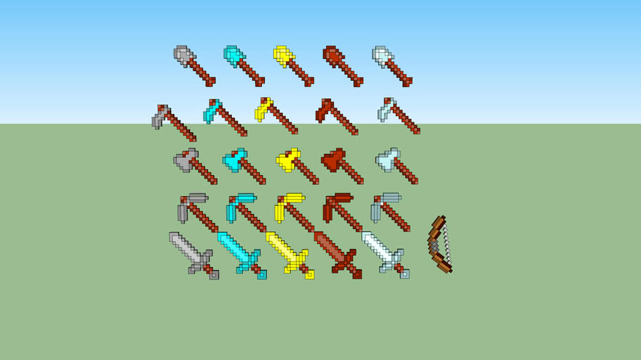 All minecraft tools | 3D Warehouse