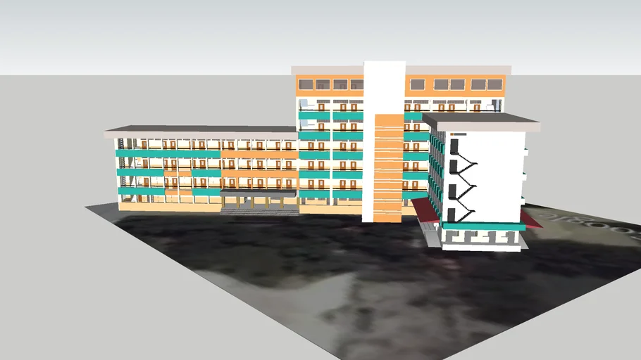 ARCHBISHOP PEDRO SANTOS BUILDING OF HOLY ANGEL UNIVERSITY | 3D Warehouse