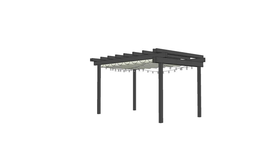 Pergola canvas shade | 3D Warehouse