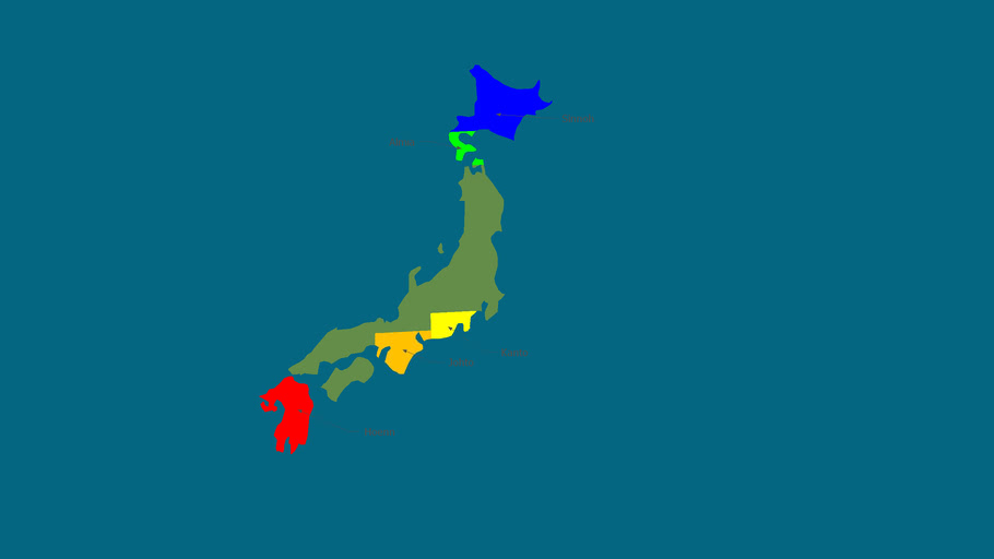 Known regions of the Pokemon World | 3D Warehouse