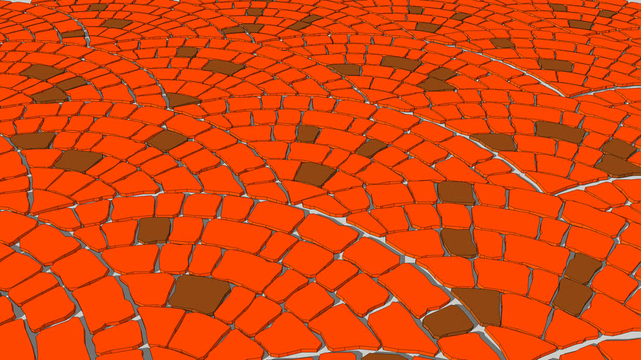 Concrete Pavers - Fan | 3D Warehouse