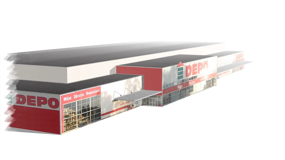 'Depo' warehouse store - Riga, Lubanas iela 150 | 3D Warehouse