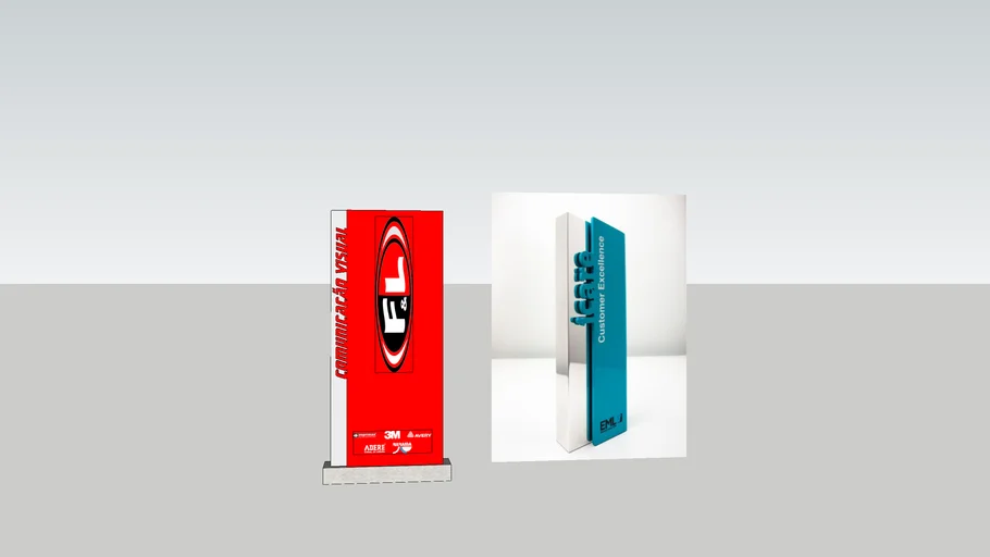 Totem de ACM para divulgação | 3D Warehouse