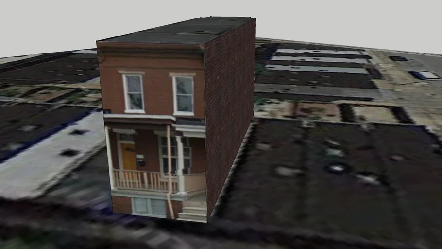 Simple Brown Rowhouse | 3D Warehouse