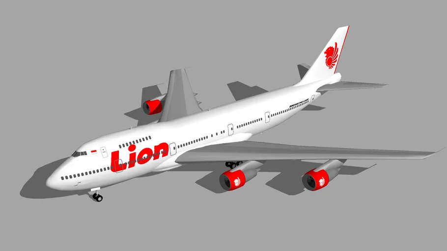 Lion Air Boeing 747-200 | 3D Warehouse