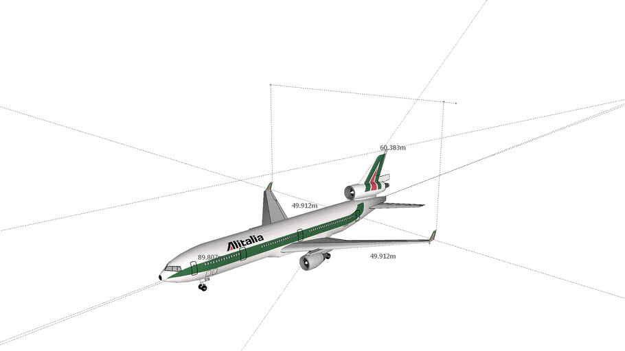 MD-11 Size Comparison | 3D Warehouse
