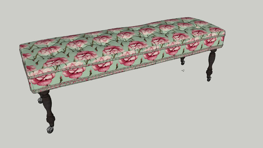 Upholstered Bench | 3D Warehouse