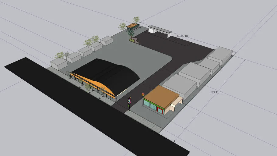 Market Area | 3D Warehouse