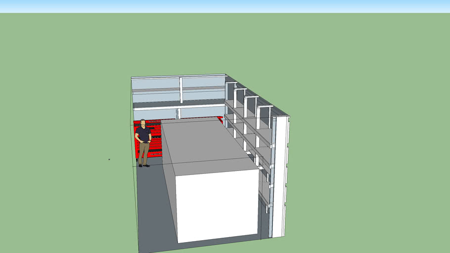 1-car garage storage | 3D Warehouse