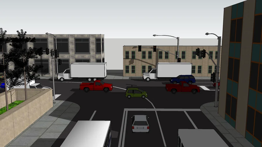 T Intersection. | 3D Warehouse