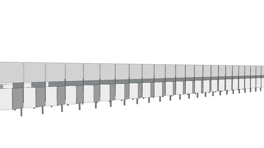 Sample barriers (starting gates) | 3D Warehouse