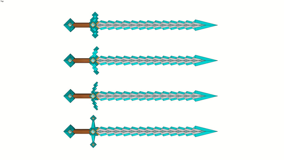 Shadiversity Minecraft Sword Redesign | 3D Warehouse