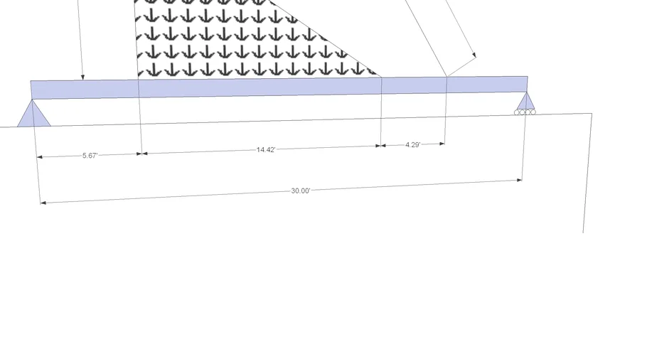 A 2d simple beam problem | 3D Warehouse