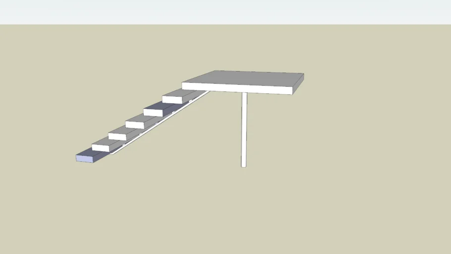 Floating Stairs | 3D Warehouse