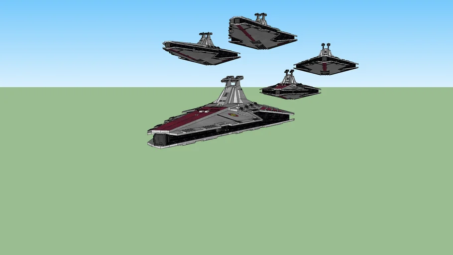 Large Fleet of Venator Class Republic Attack Cruisers. | 3D Warehouse