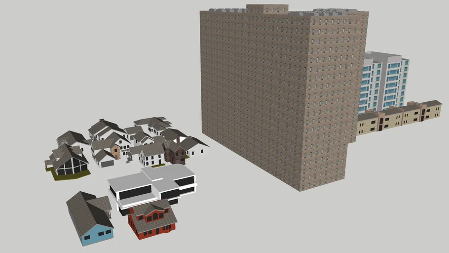 Residential Building Pack | 3D Warehouse