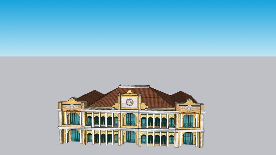 French Colonial Palace | 3D Warehouse