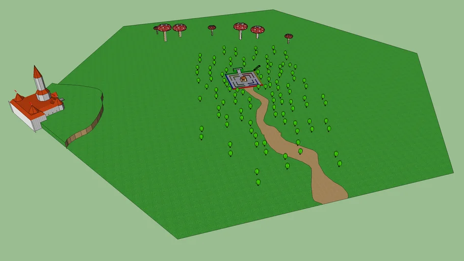 GBA Battle Course 1 (Mario Kart 8 Deluxe Style) | 3D Warehouse