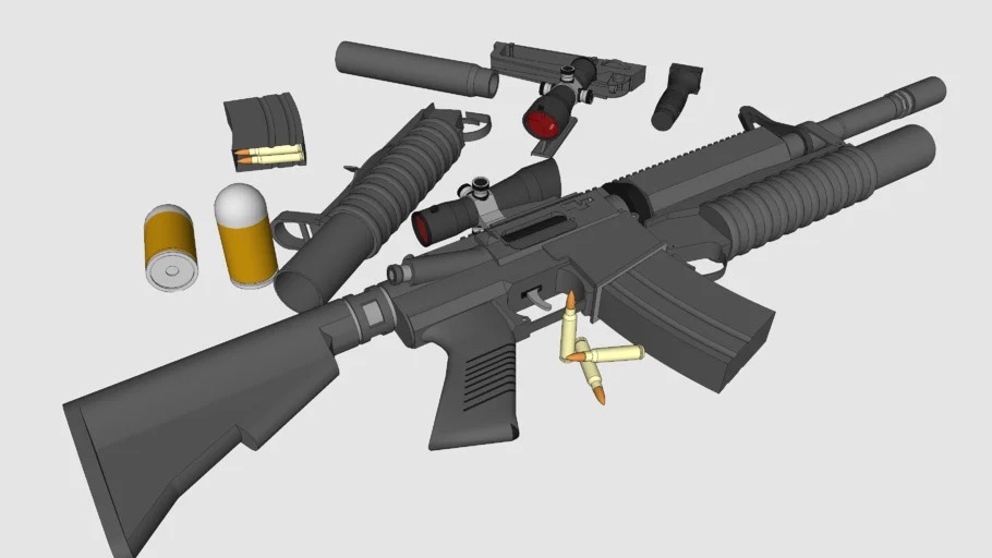 Colt M4 5.56mm Carbine | 3D Warehouse