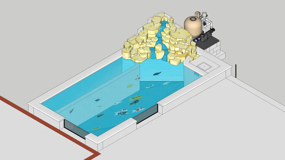 Koi Pond with Biofilter and Bead Filter | 3D Warehouse