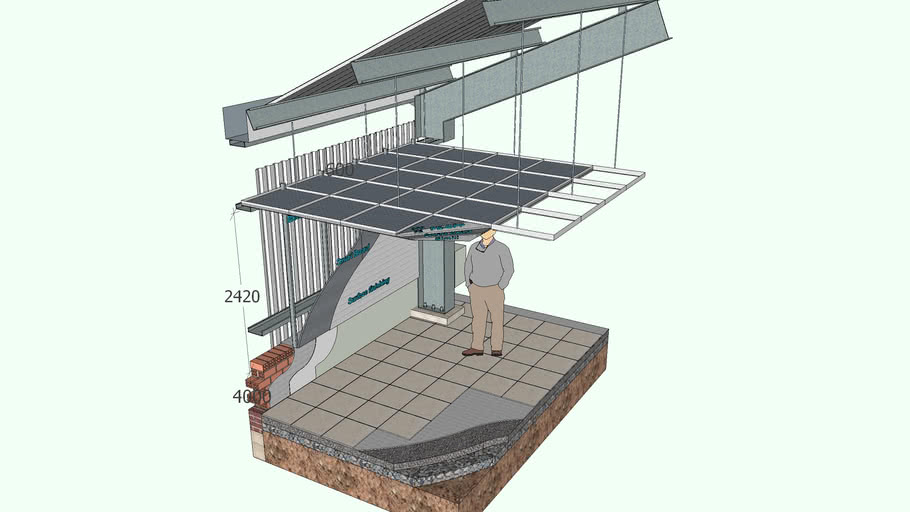 cemboard wall structure | 3D Warehouse