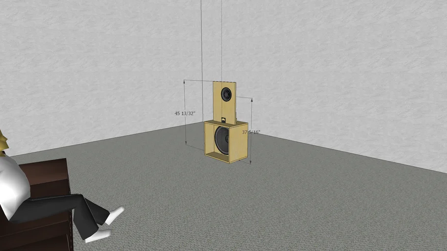 Open Baffle in room | 3D Warehouse